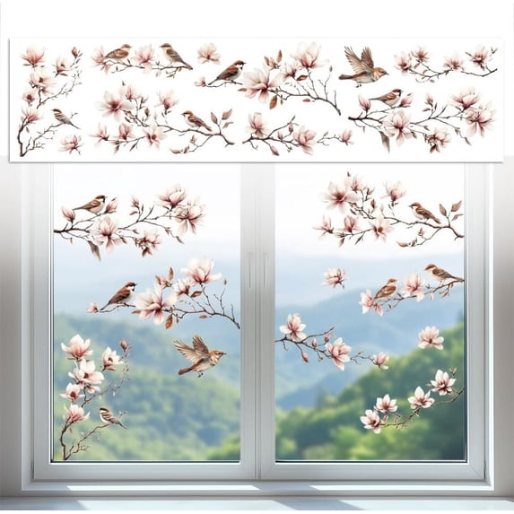 1set Waterproof PVC Colored Laser Stained Window Film Static Stickers ...