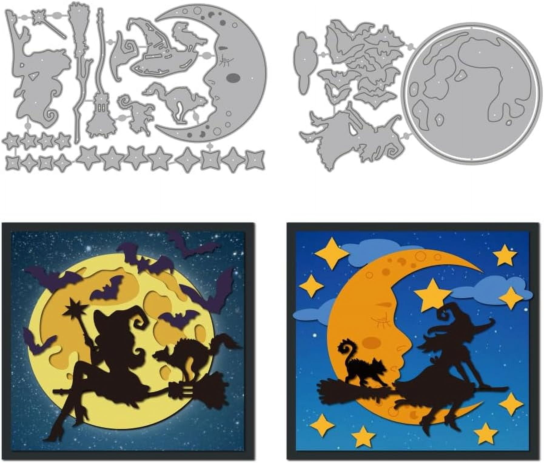 1set Witches Day Theme Carbon Steel Cutting Dies Stencils for ...