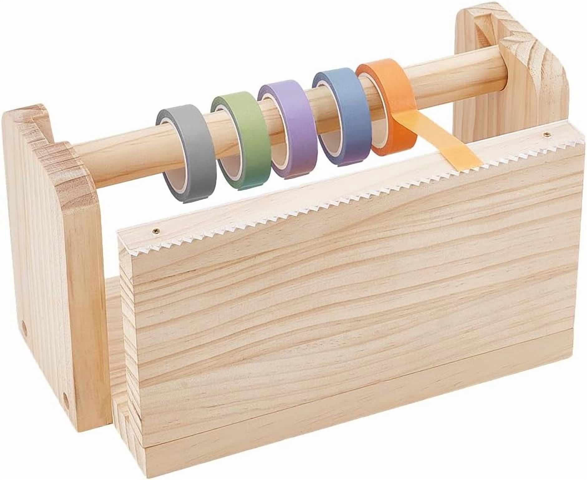 1set Wood Adhesive Tape Dispenser with Acrylic Board Rectantgle ...