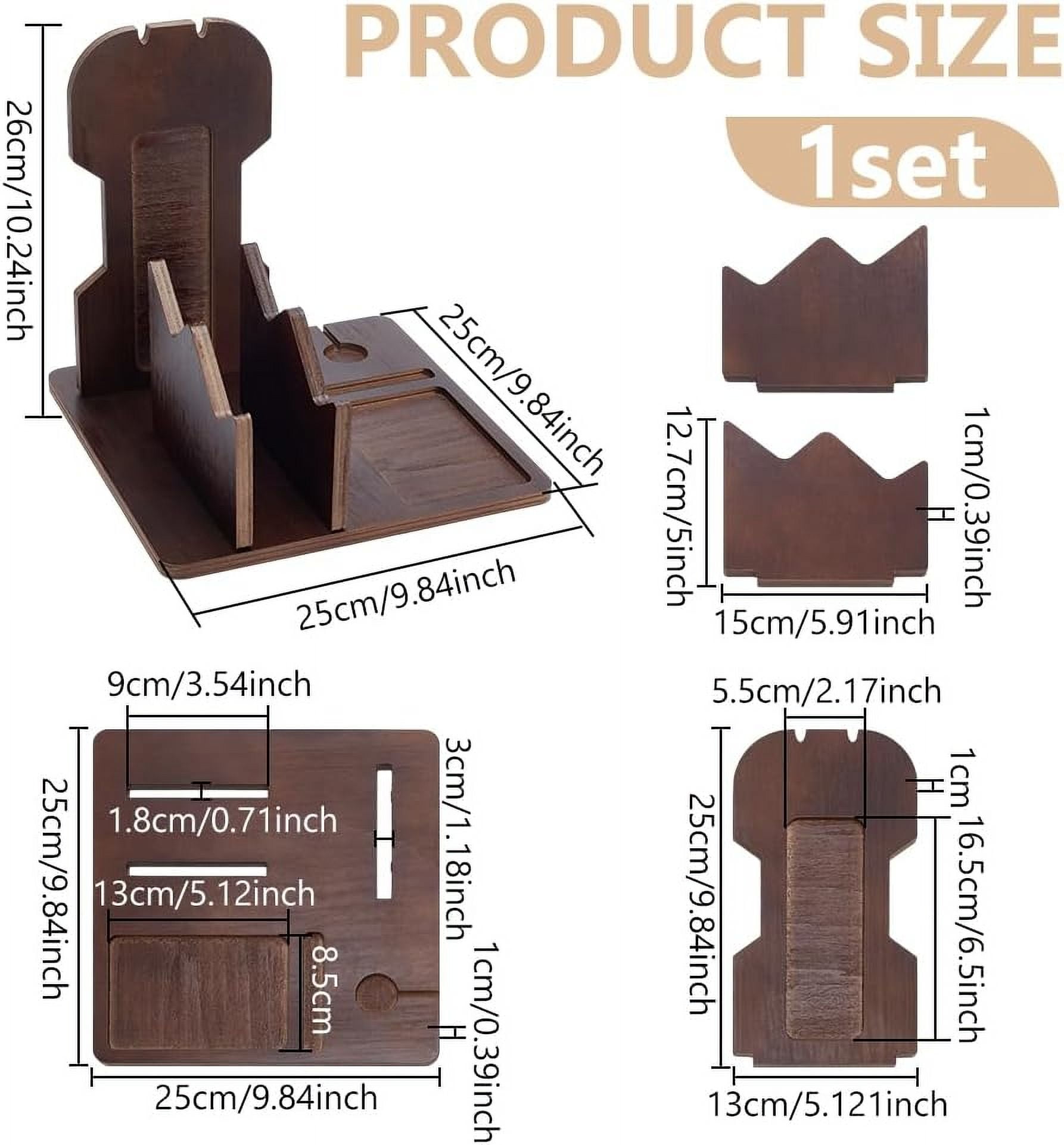 1set Wood Display Stands for Game Machine Coconut Brown 25x25x26cm ...
