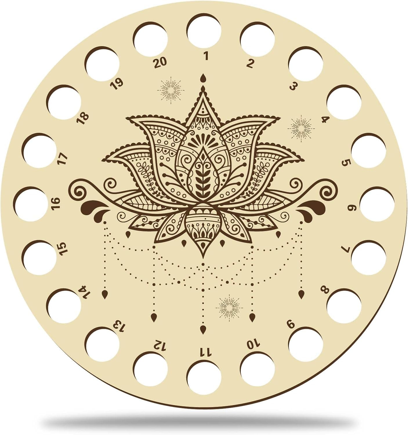 1set Wooden Stitch Thread Holder Embroidery Floss Organizer Winding ...