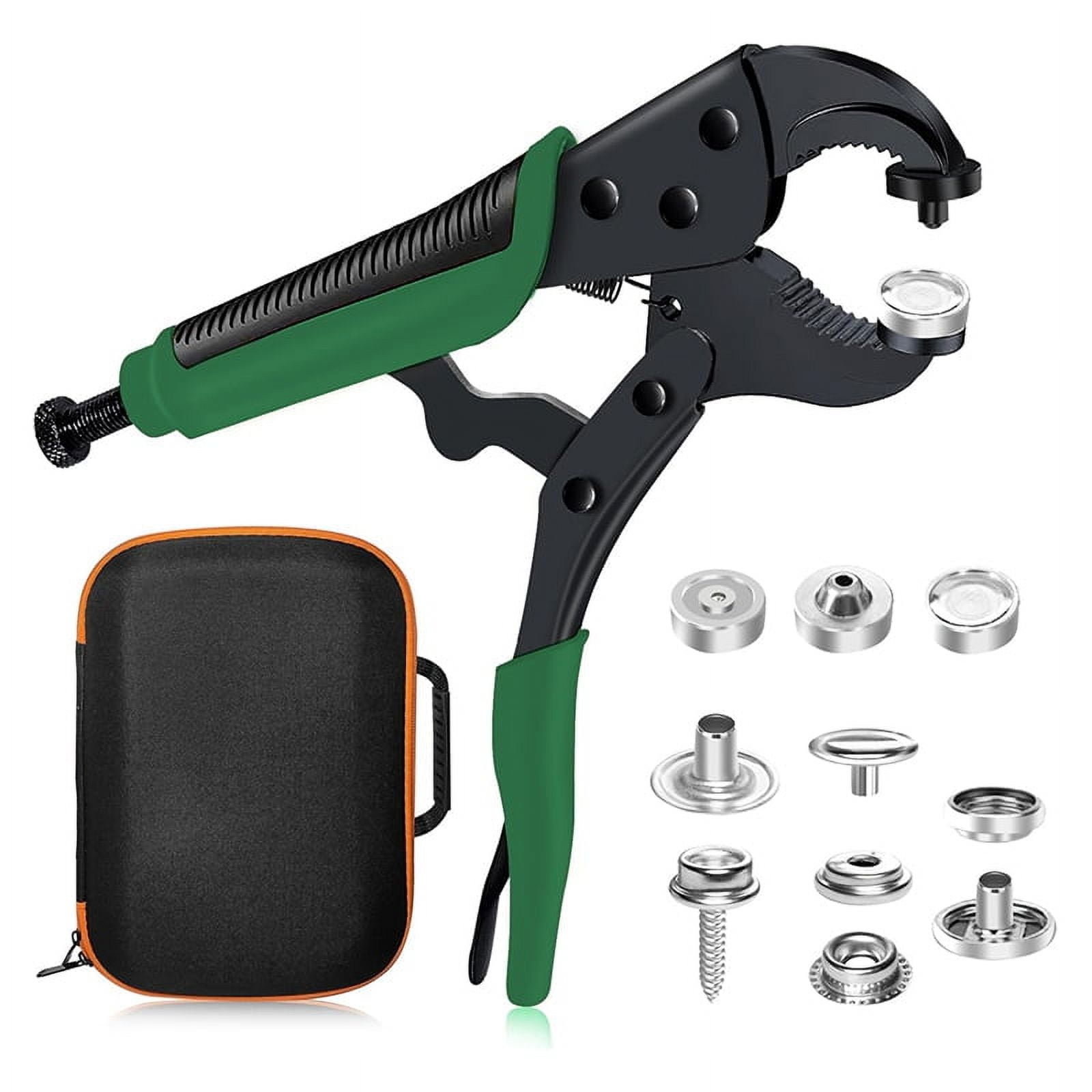 1set x heavy duty snap fastener tool-Green - Walmart.com
