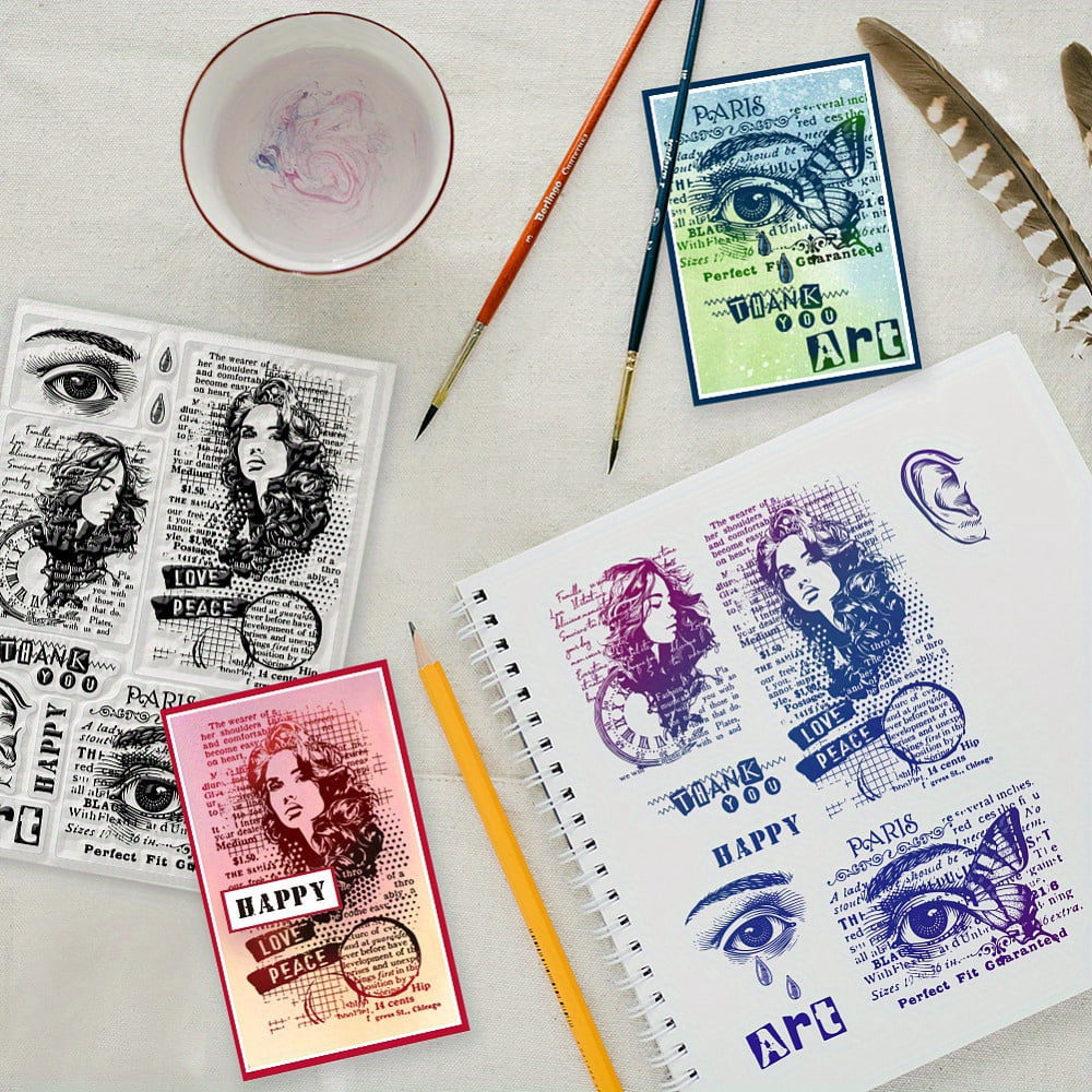 1sheet Custom PVC Plastic Clear Stamps for Scrapbooking Photo Album ...