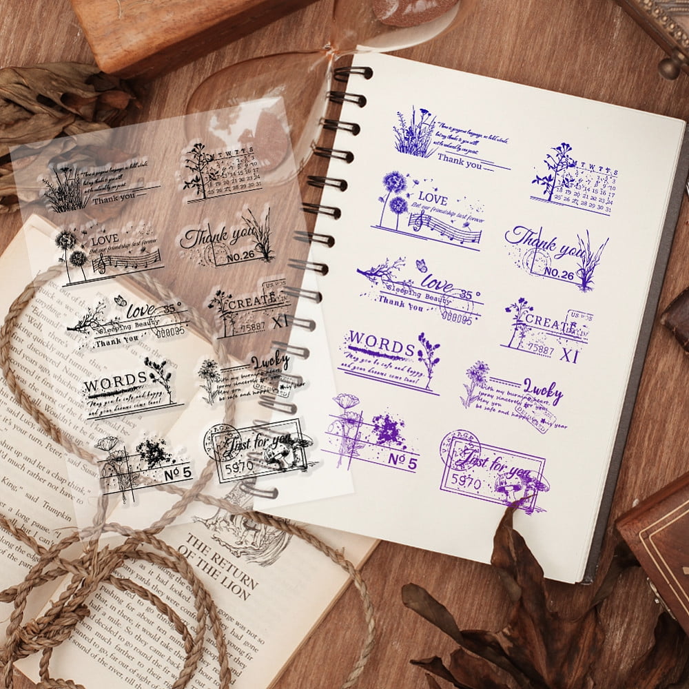 1sheet Custom PVC Plastic Clear Stamps for Scrapbooking Photo Album tive Cards Making Other ...