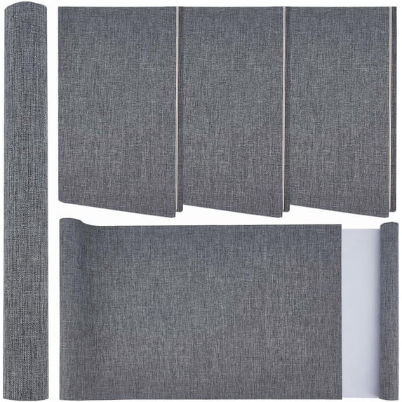 1sheet DIY Imitation Linen Fabric with Paper Back for Book Binding ...
