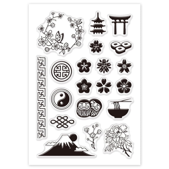 1sheet PVC Plastic Stamps for DIY Photo Album Decorative Cards Making ...