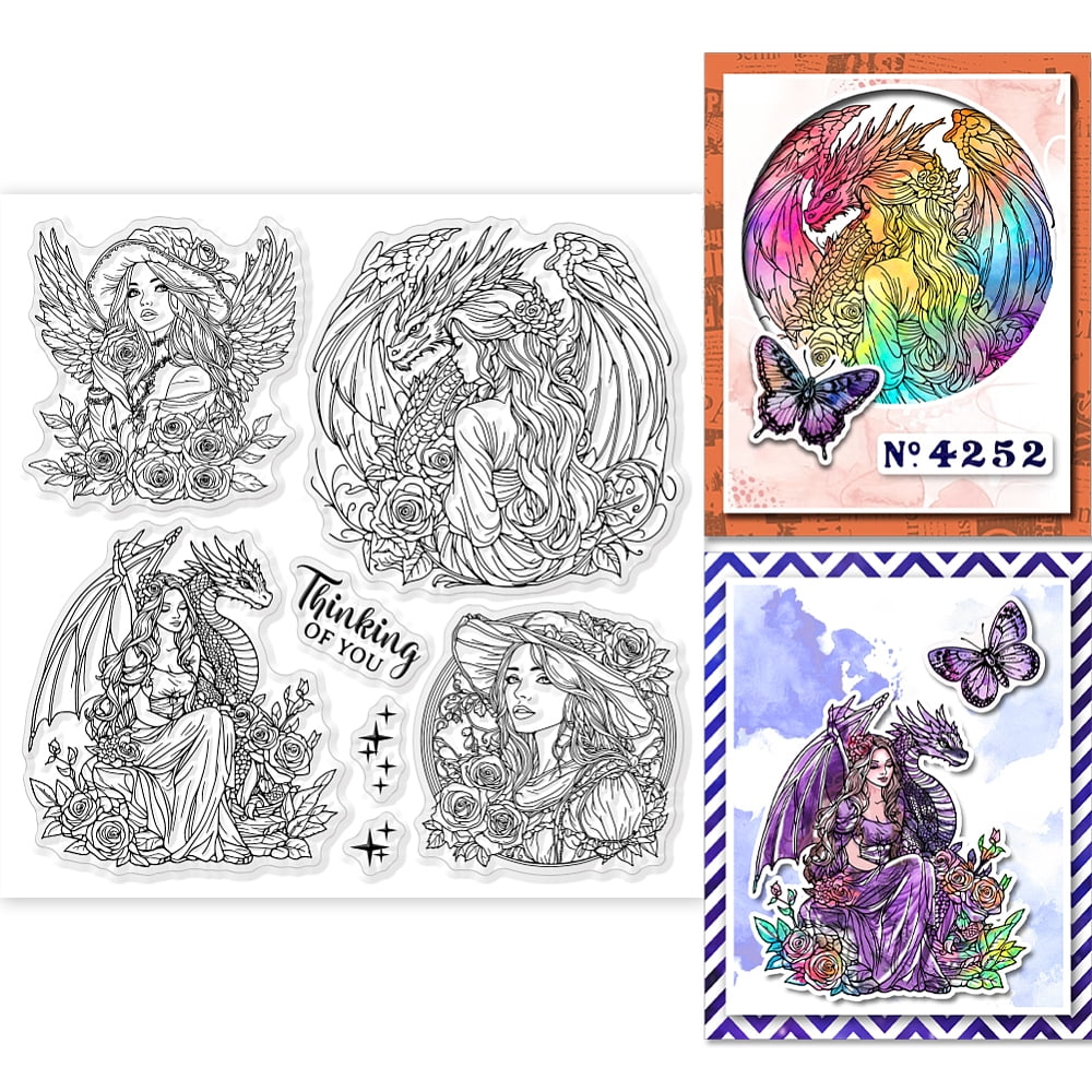 1sheet PVC Plastic Stamps for Scrapbooking Photo Album Decorative Cards ...