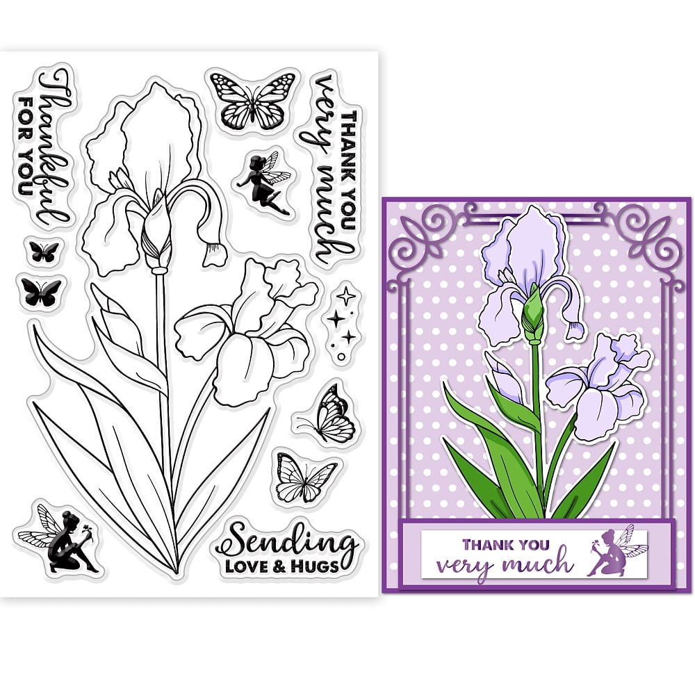 1sheet PVC Plastic Stamps for Scrapbooking Photo Album Decorative Cards ...