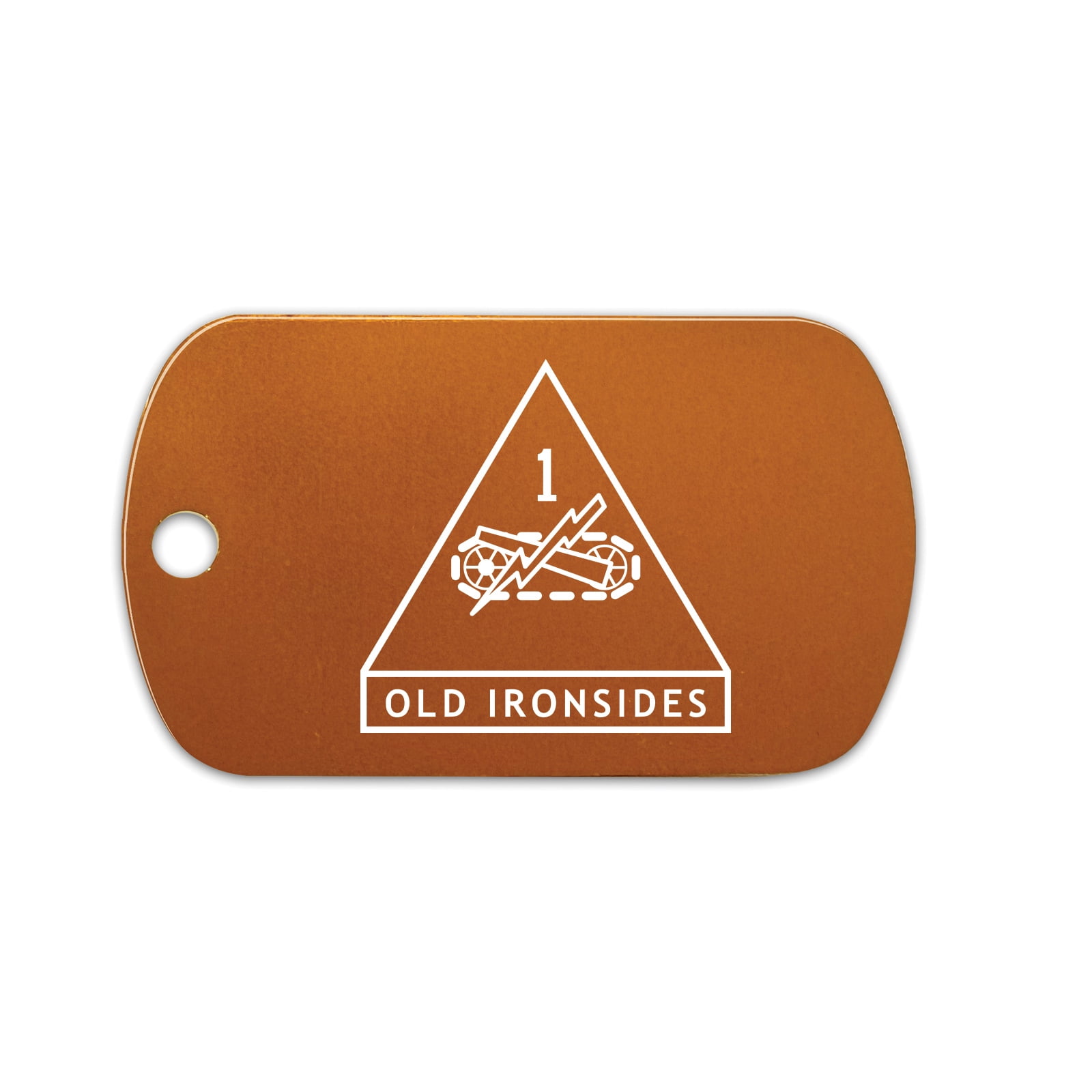 1st Armored Division Veteran V2 GI Dog Tag Aluminum Keychain old ...