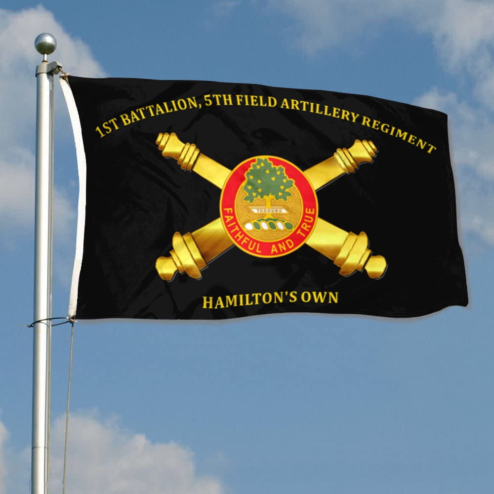 1st Battalion, 5th Field Artillery Regiment Hamilton's Own 1st Infantry Division US Army Flag ...