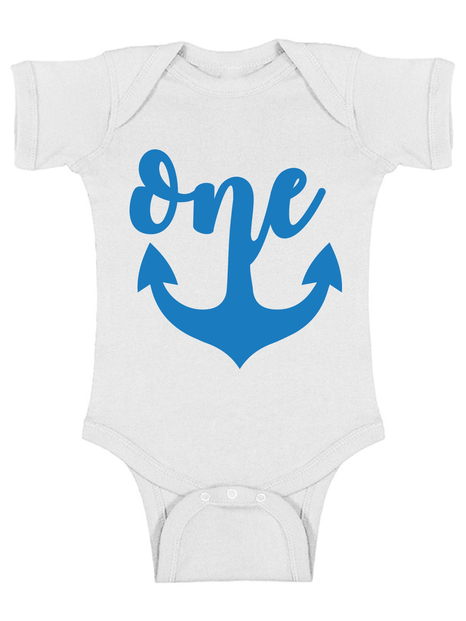 1st Birthday Baby Romper - Cute Baby Boy Baby Girl Shirt - Anchor One ...