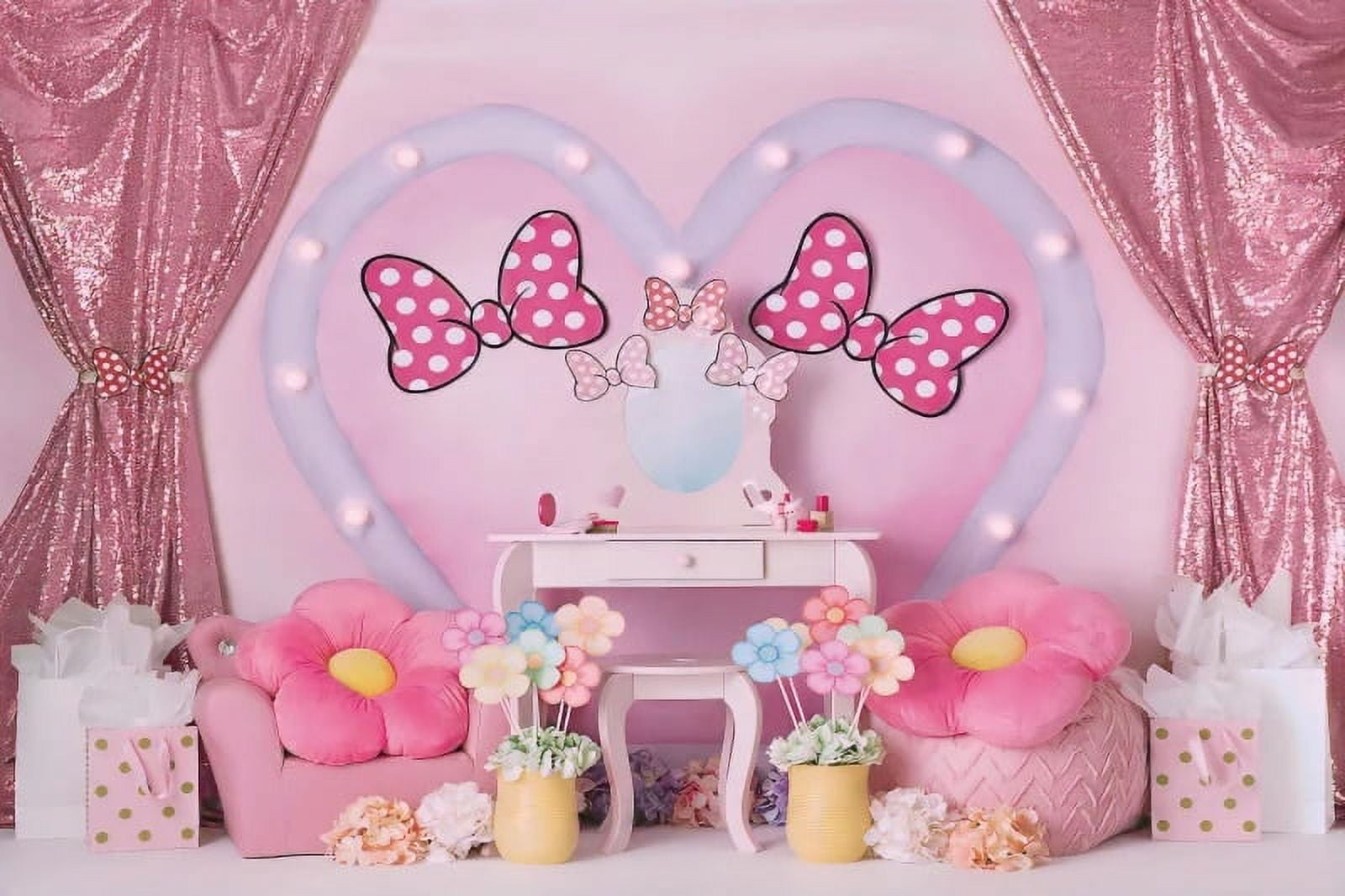 1st Birthday Background For Photography Balloons Ice Cream Cart Family ...