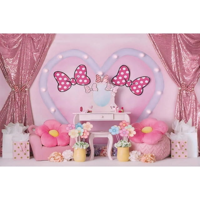 1st Birthday Background For Photography Balloons Ice Cream Cart Family ...