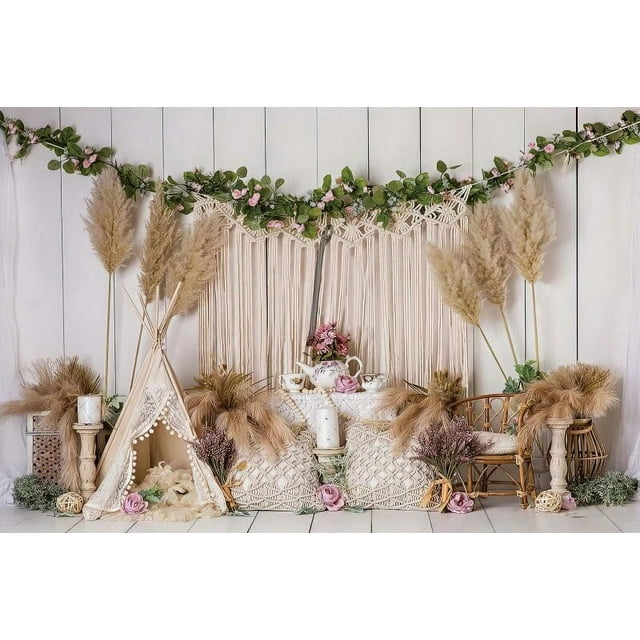 1st Birthday Background For Photography Balloons Ice Cream Cart Family ...