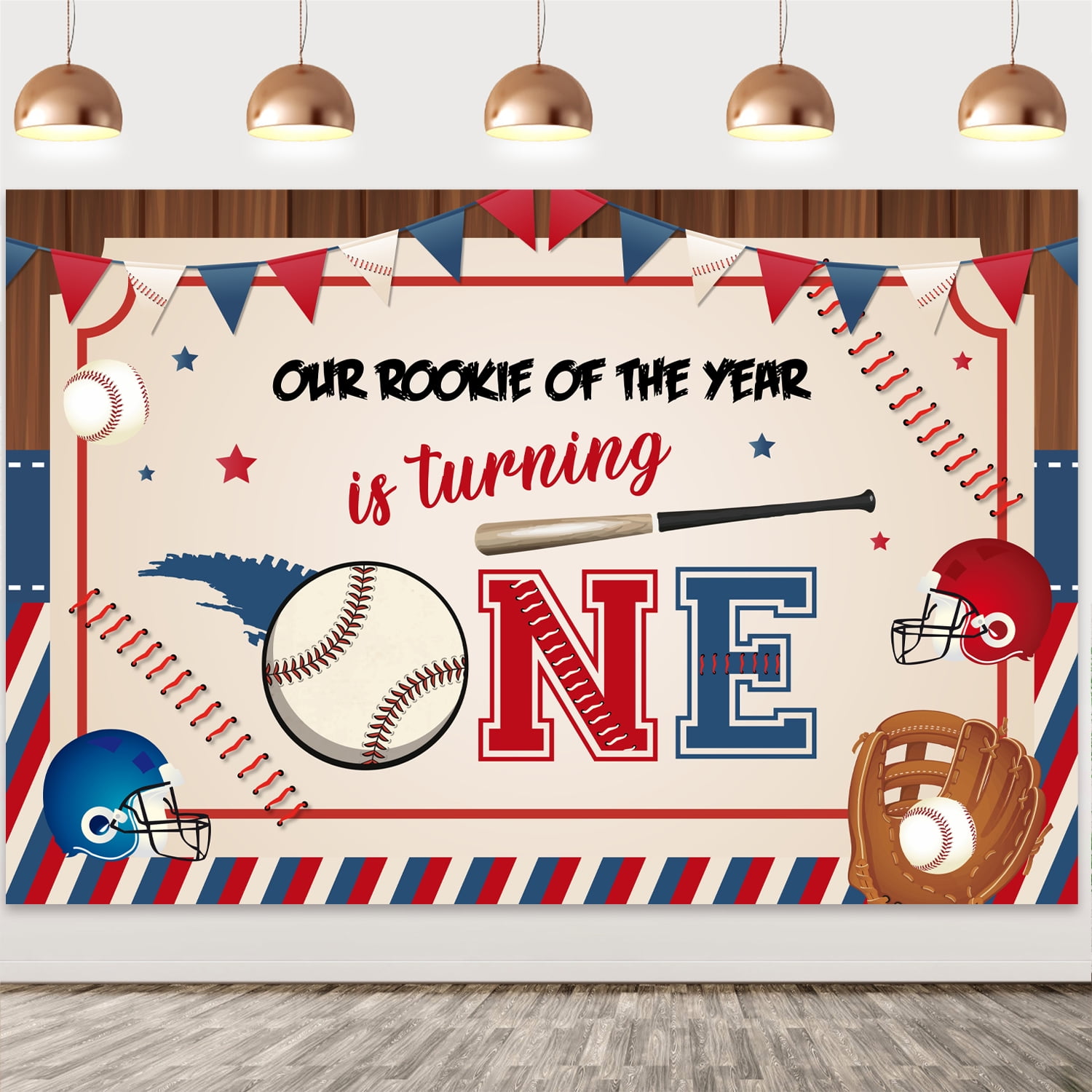 1st Birthday Baseball Decorations for Boys Rookie of The Year 1st ...