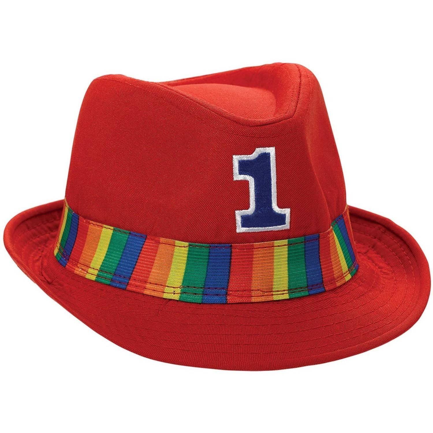 Various Cotton Fedora Hat, Red, Infant, 1 Count - Walmart.com