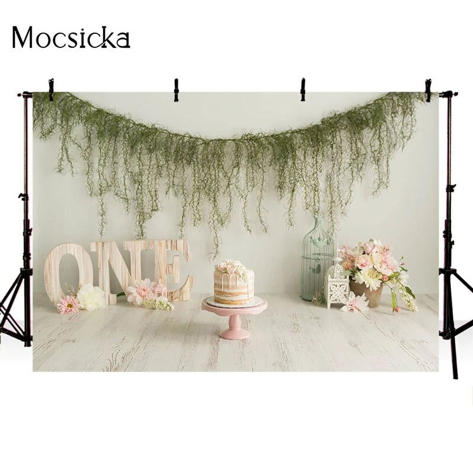 1st Birthday Photography Backdrops Newborn Shower Photo Wallpaper Cake ...