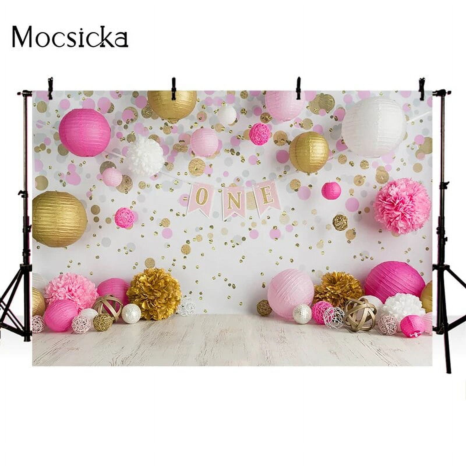 1st Birthday Photography Backdrops Newborn Shower Photo Wallpaper Cake ...