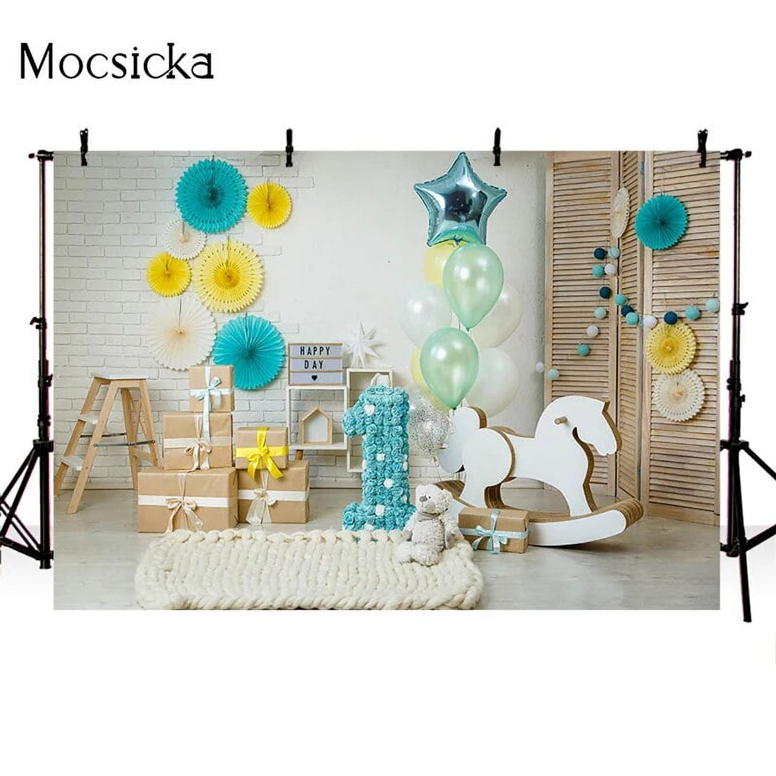 1st Birthday Photography Background Balloon Newborn Photography Studio ...