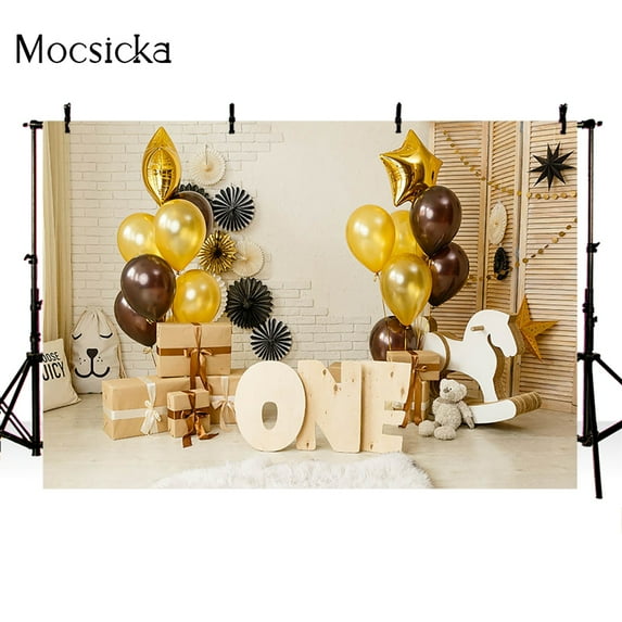 1st Birthday Photography Background Balloon Newborn Photography Studio ...