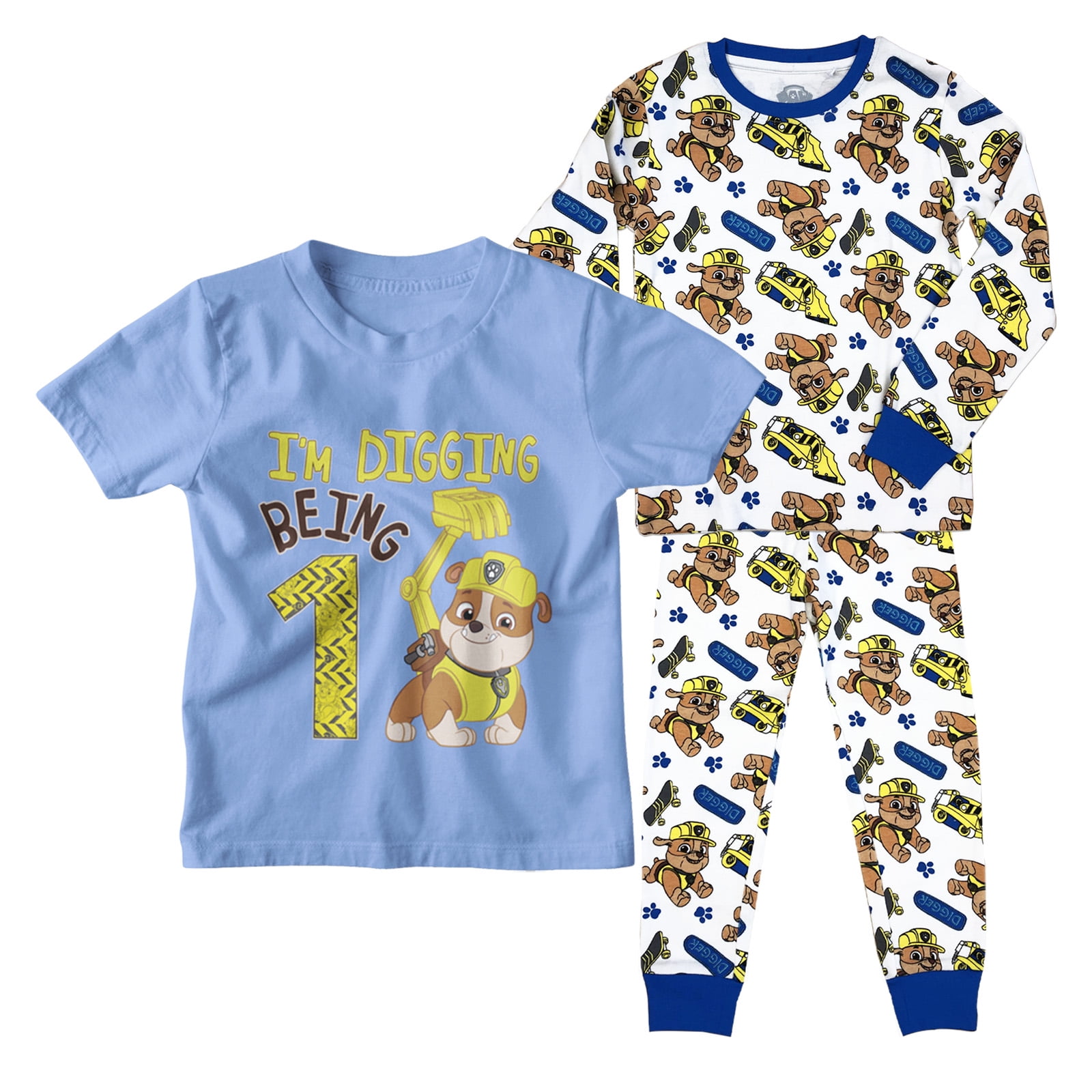 1st Birthday Shirt Rubble Birthday Gift Pants and Shirt Set 1st Rubble ...