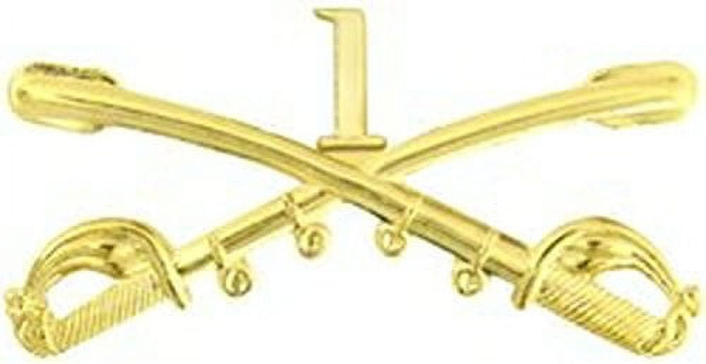 US Army 1st Cavalry Crossed Saber Lapel Button Hat Pin Badge Official ...