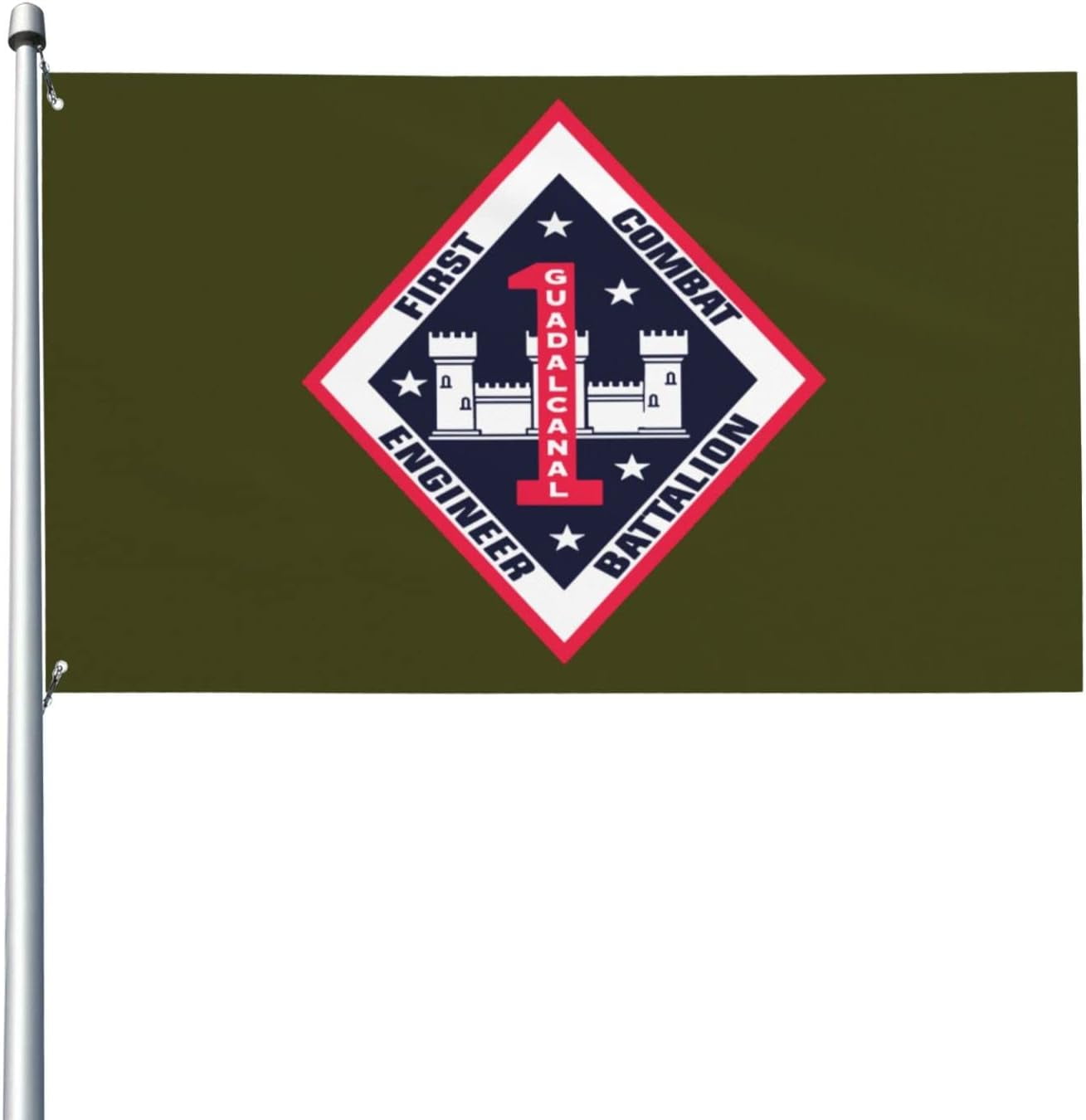 1st Combat Engineer Battalion Garden 3x5Ft Flag Outdoor Indoor Party ...