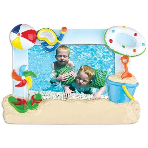 1st Day at The Beach Frame Personalized Christmas Ornament DO-IT ...