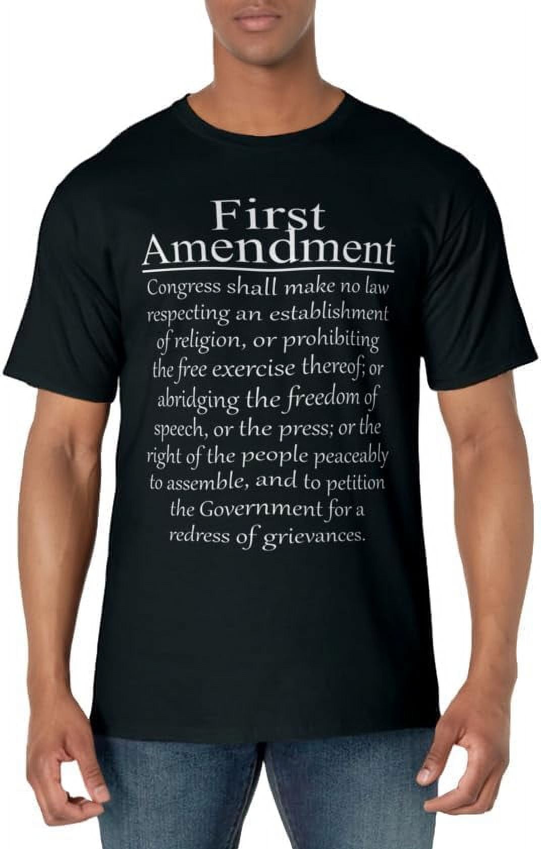 1st First Amendment U.S. Constitution Patriot US History T-Shirt ...