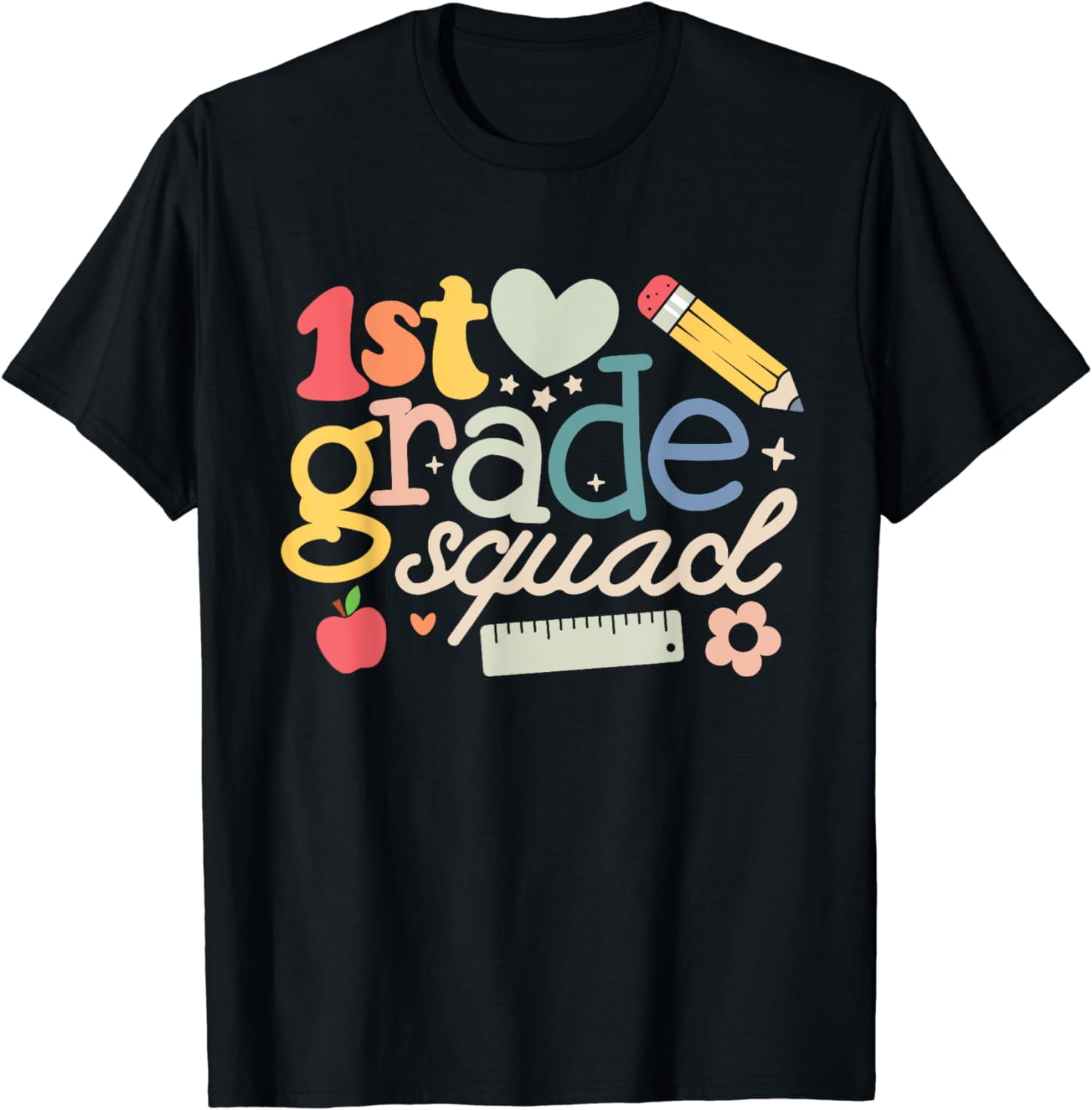 1st First Grade Squad Shirt Back to School Teachers Students T-Shirt ...