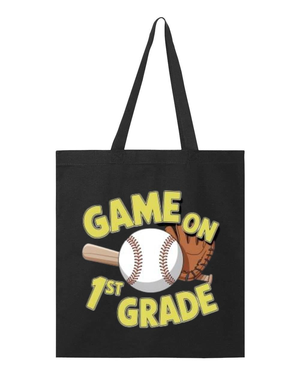 1st Grade Baseball Player First Day Of School Student Athlete Tote Bag ...