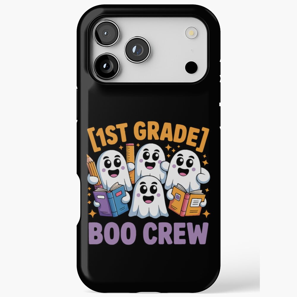 1st Grade Boo Crew Funny Halloween Ghost Teacher Squad Phone Case for ...