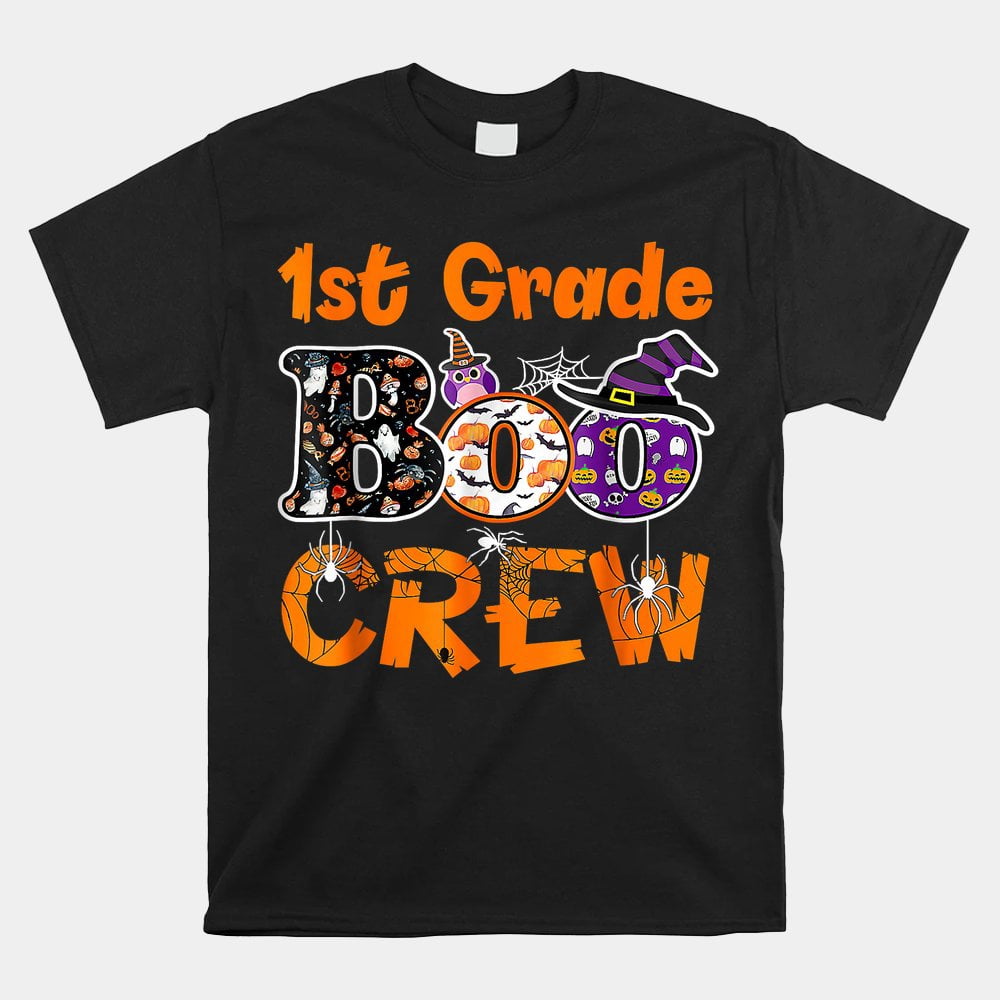 1st Grade Boo Crew Teacher Student Shirt - Walmart.com