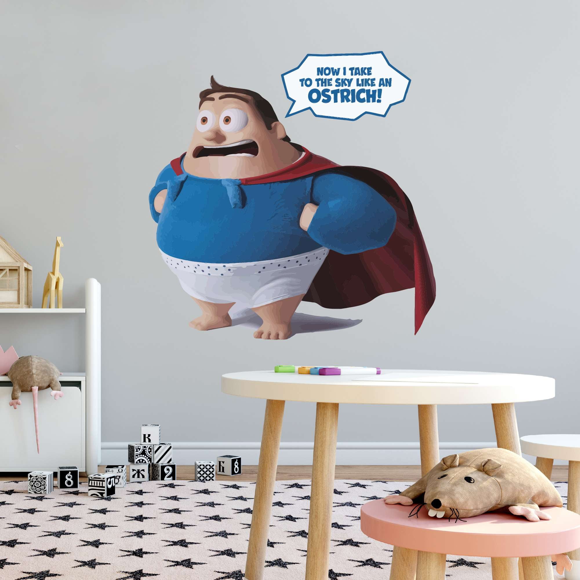 1st Grade Decals Now I Take to The Sky Adorable Cartoon Wall Decal ...