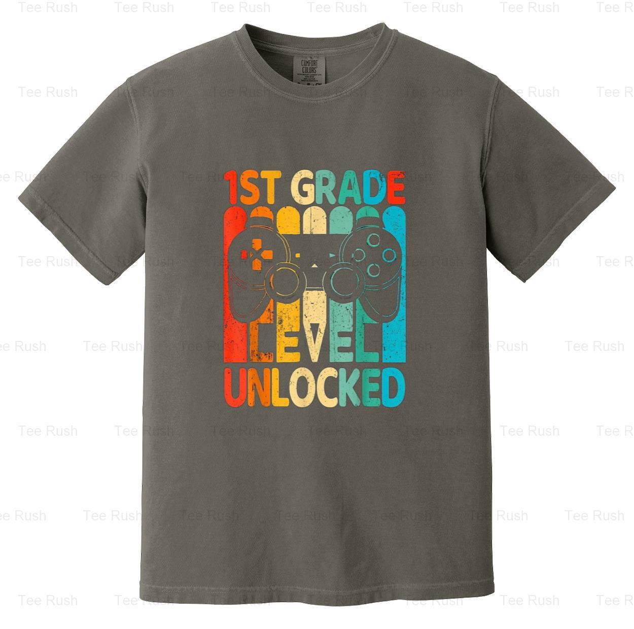 1st Grade Level Unlocked Funny Video Game Fun Cool Back School Gift ...