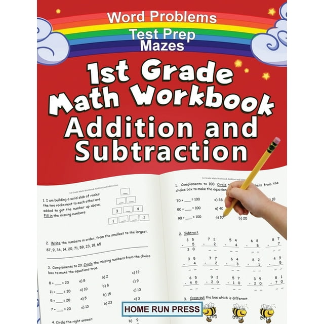 1st Grade Math Workbook Addition and Subtraction: Grade 1 Workbooks ...
