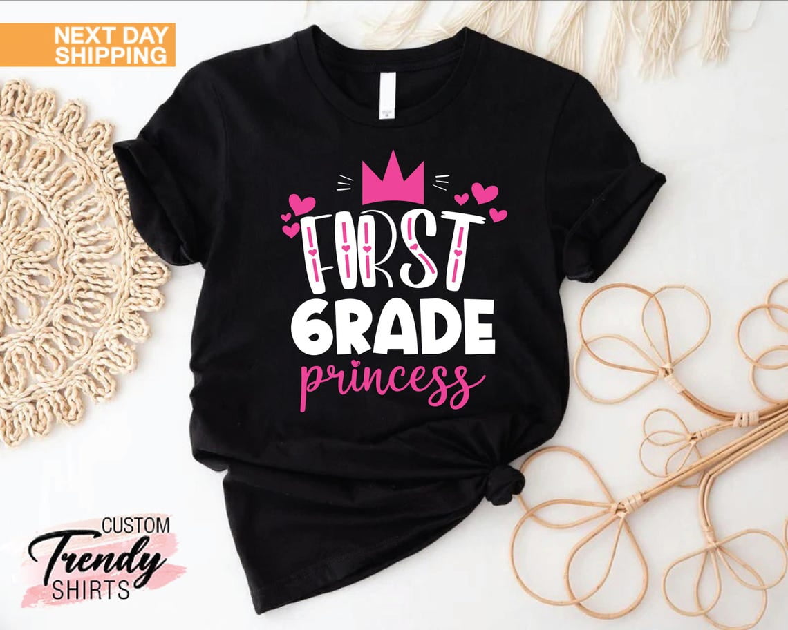 1st Grade Shirt Girl, Girls Back to School Shirt, First Grade Girl ...