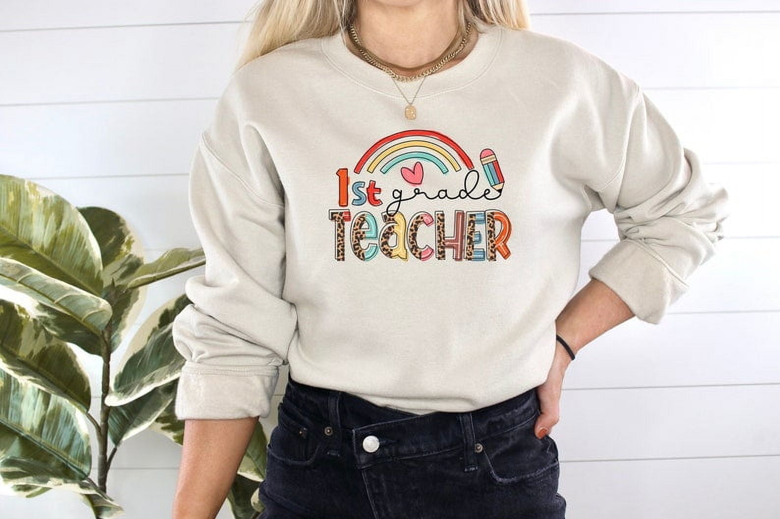 1st Grade Teacher Shirt, Leopard Print Teacher Life Shirt, Back to ...