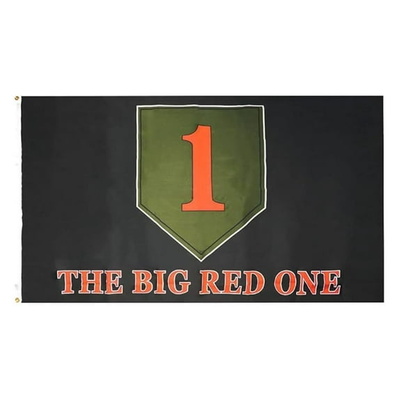 1st Infantry Division Flag 3x5 ft - The Big Red One Black Polyester ...