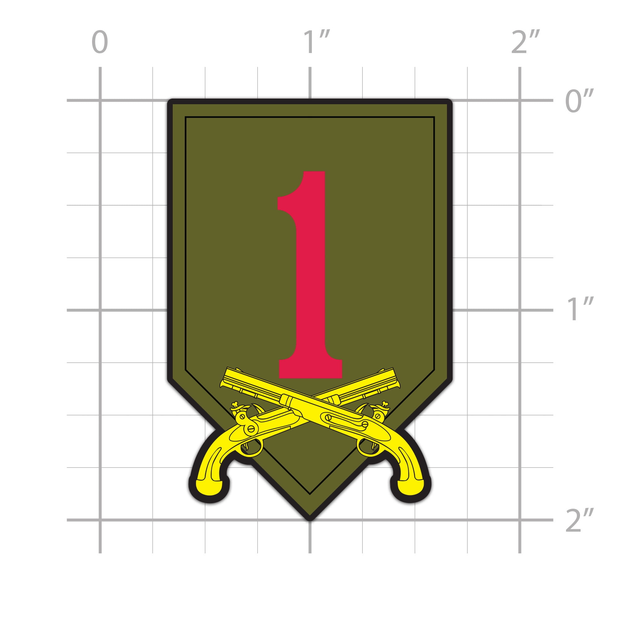 1st Infantry Division MP Sticker for water bottle phone tumbler hard ...