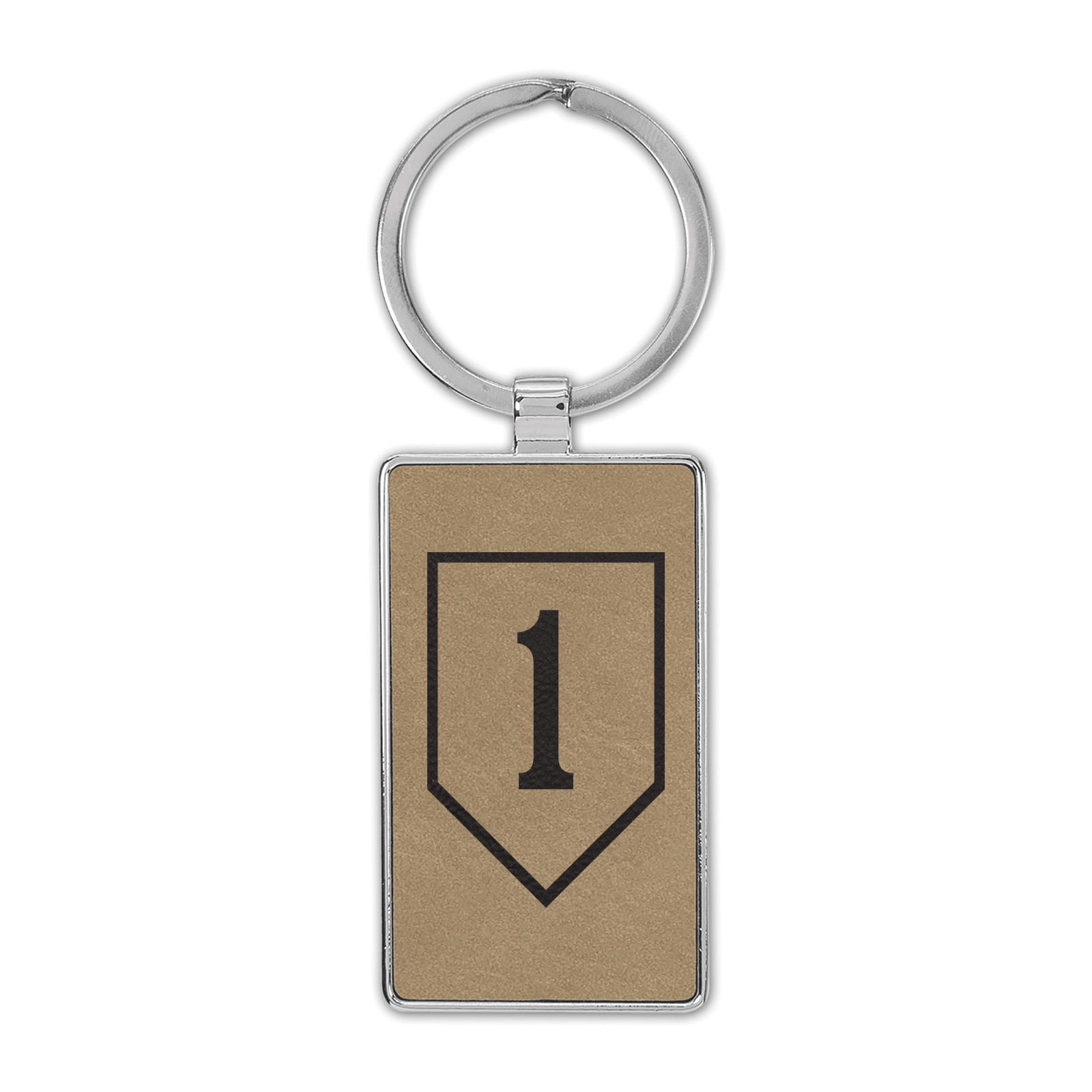 1st Infantry Division Premium Leatherette Keychain the big red one the ...