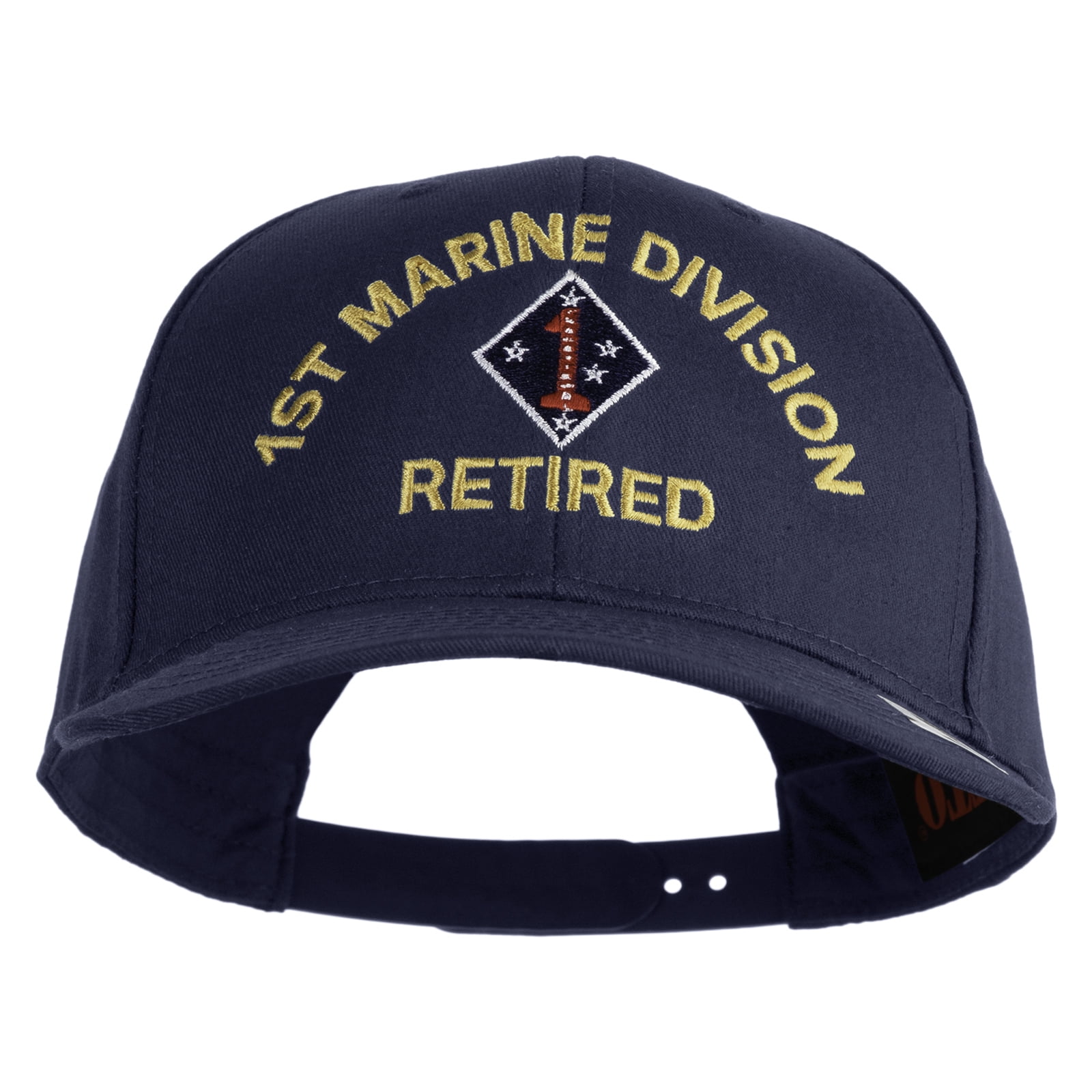1st Marine Division Retired Embroidered Solid Cotton Twill Pro Style ...