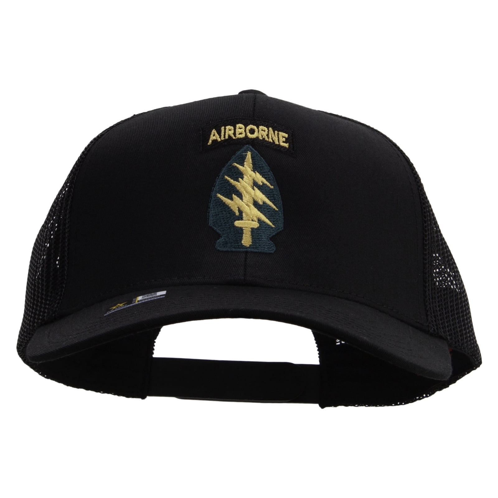 1st Special Forces Command Embroidered Solid Cotton Twill Mesh Prostyle ...