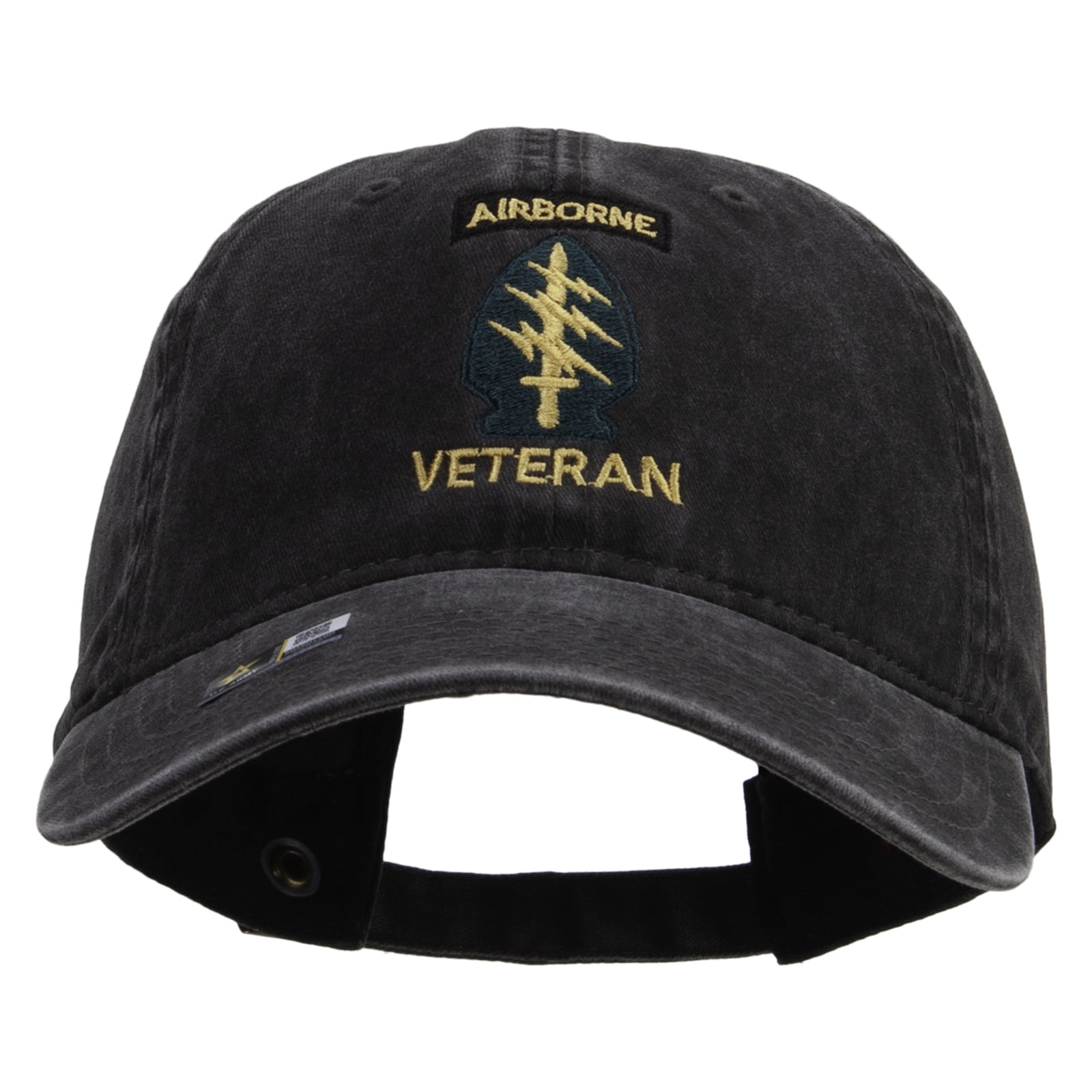 1st Special Forces Command Veteran Embroidered Washed Solid Pigment ...