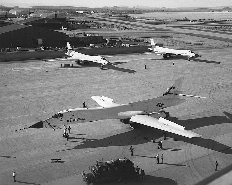 1st Three B-1 Lancer Bombers at Edwards Style - A - 24x36 Inch Glossy ...