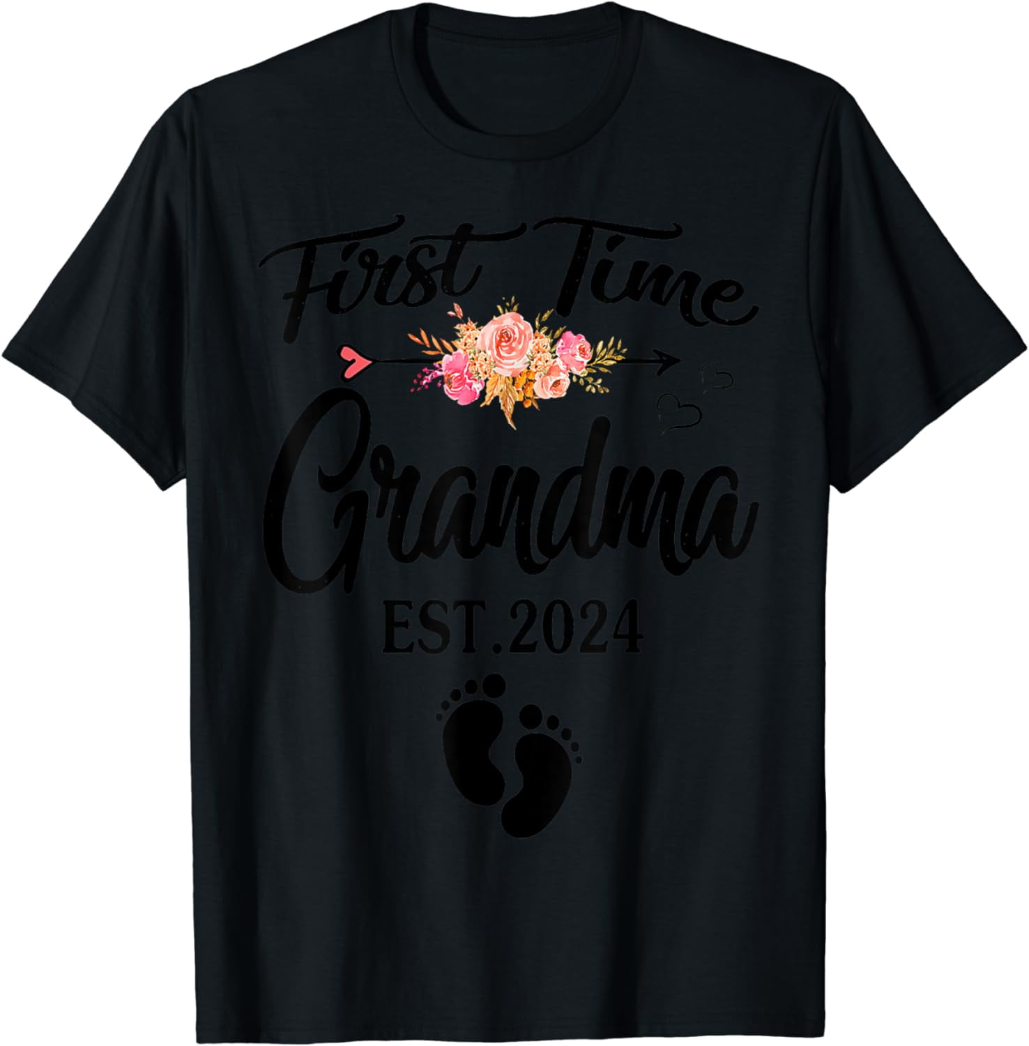 1st Time Grandma EST 2024 New First Grandma 2024 T-Shirt - Walmart.com