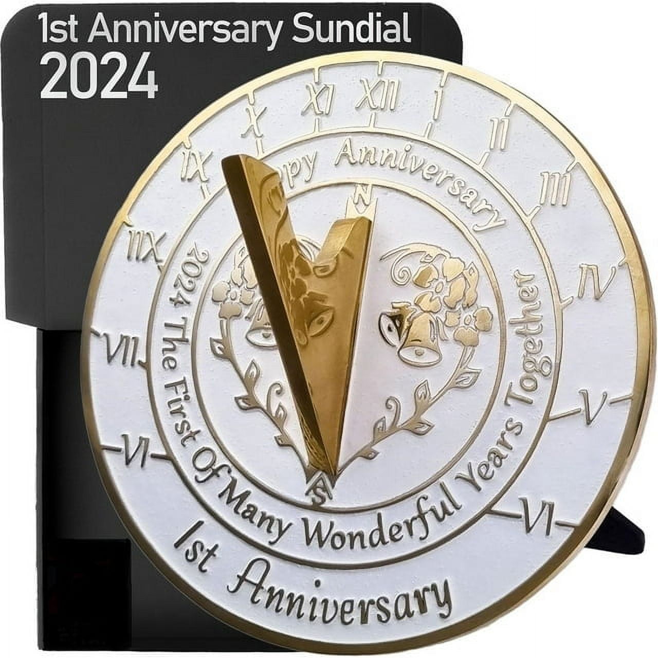 1st Wedding Anniversary Sundial With Stand - Walmart.com