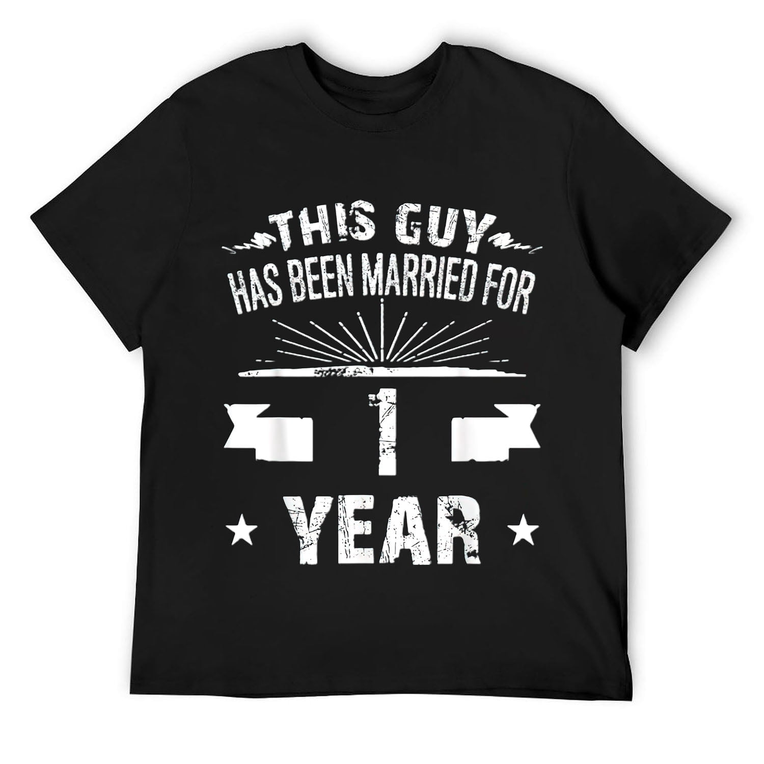 1st Wedding Anniversary Tee Shirt Marriage Gift For Couples - Walmart.com