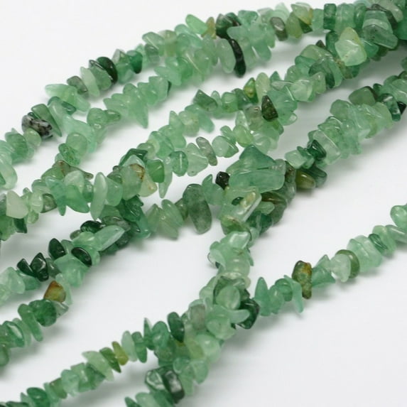 1strand Chips Green Aventurine Beads Strands 3~8x3~12x3~5mm Hole: 1mm ...