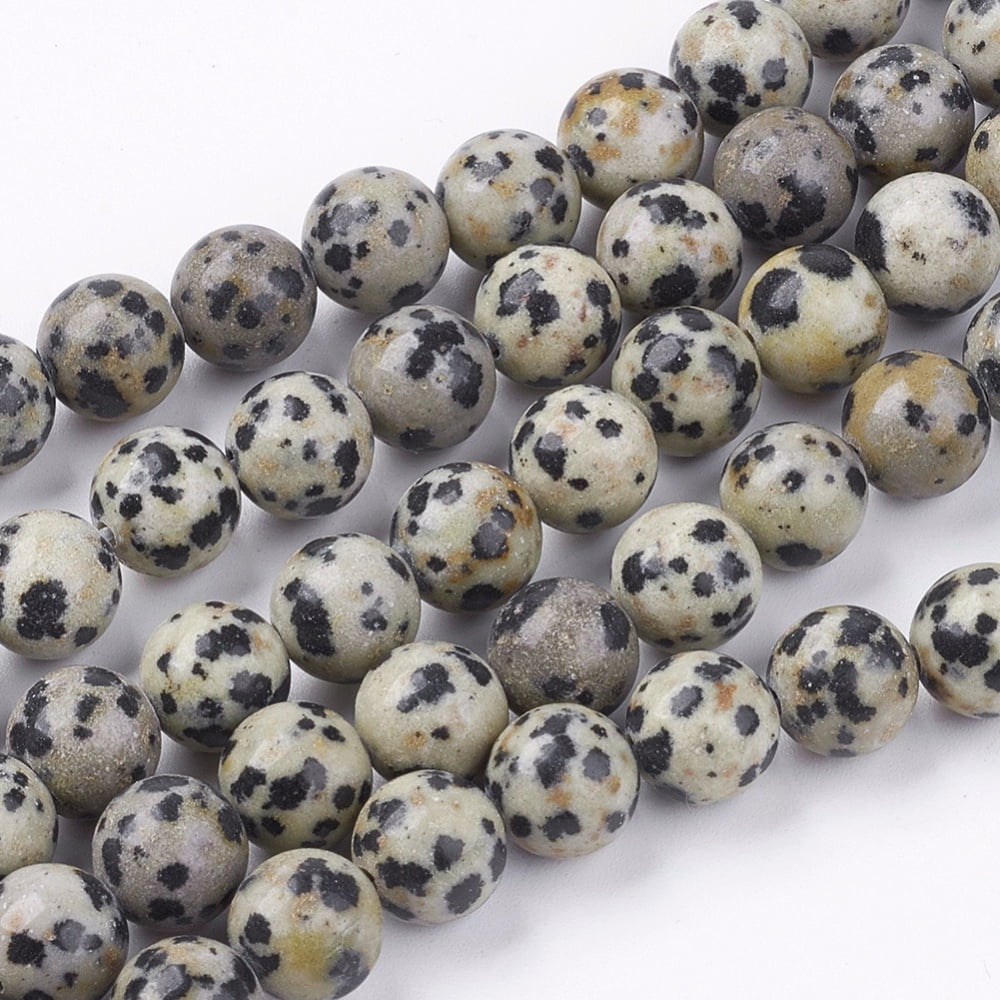 1strand Dalmatian Jasper Stone Bead Strands Round 8mm Hole: 1mm about ...
